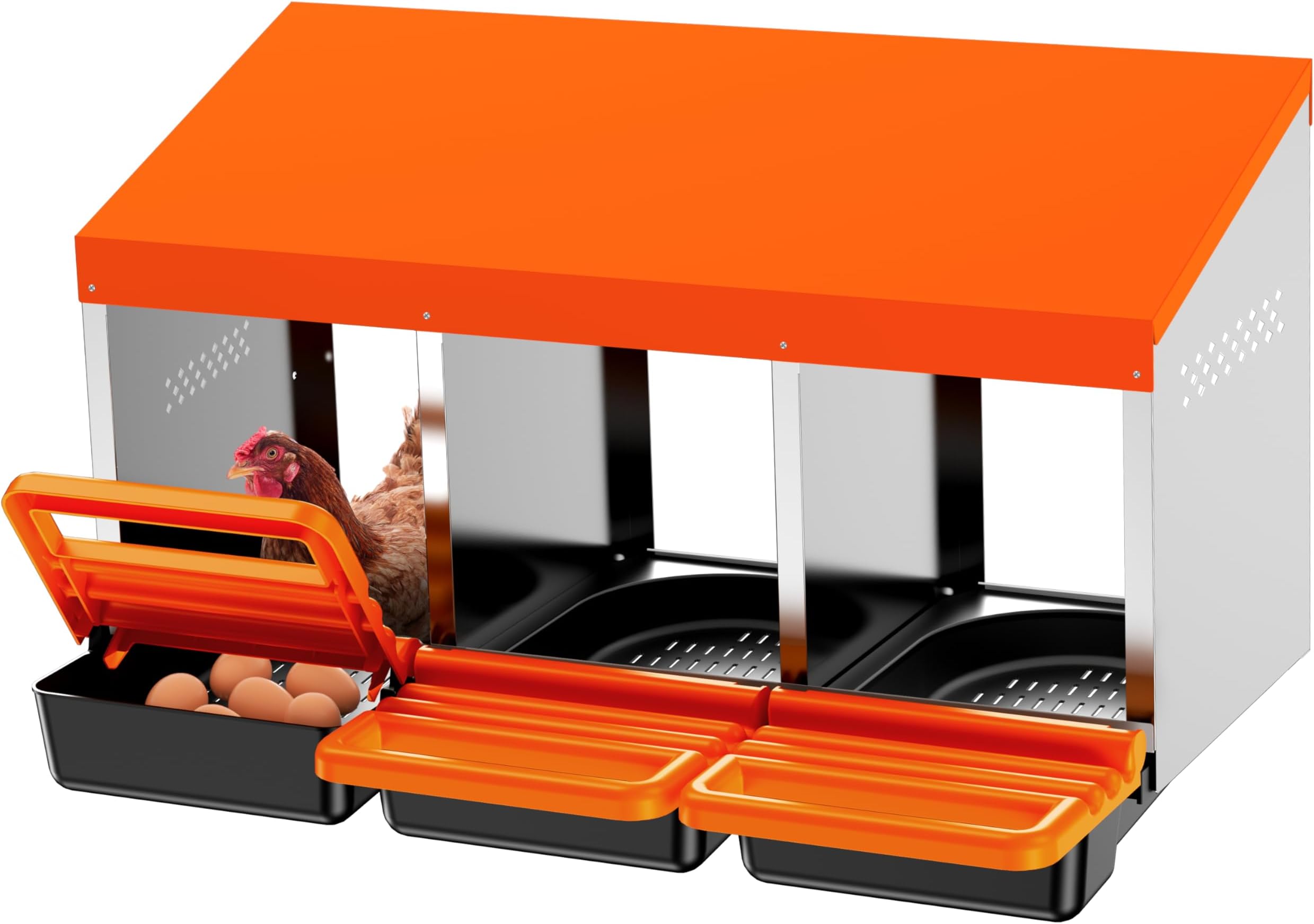 Amazon.com : Miller 6 Pack of Large Wall Mount Egg Nesting NEST Boxes ...