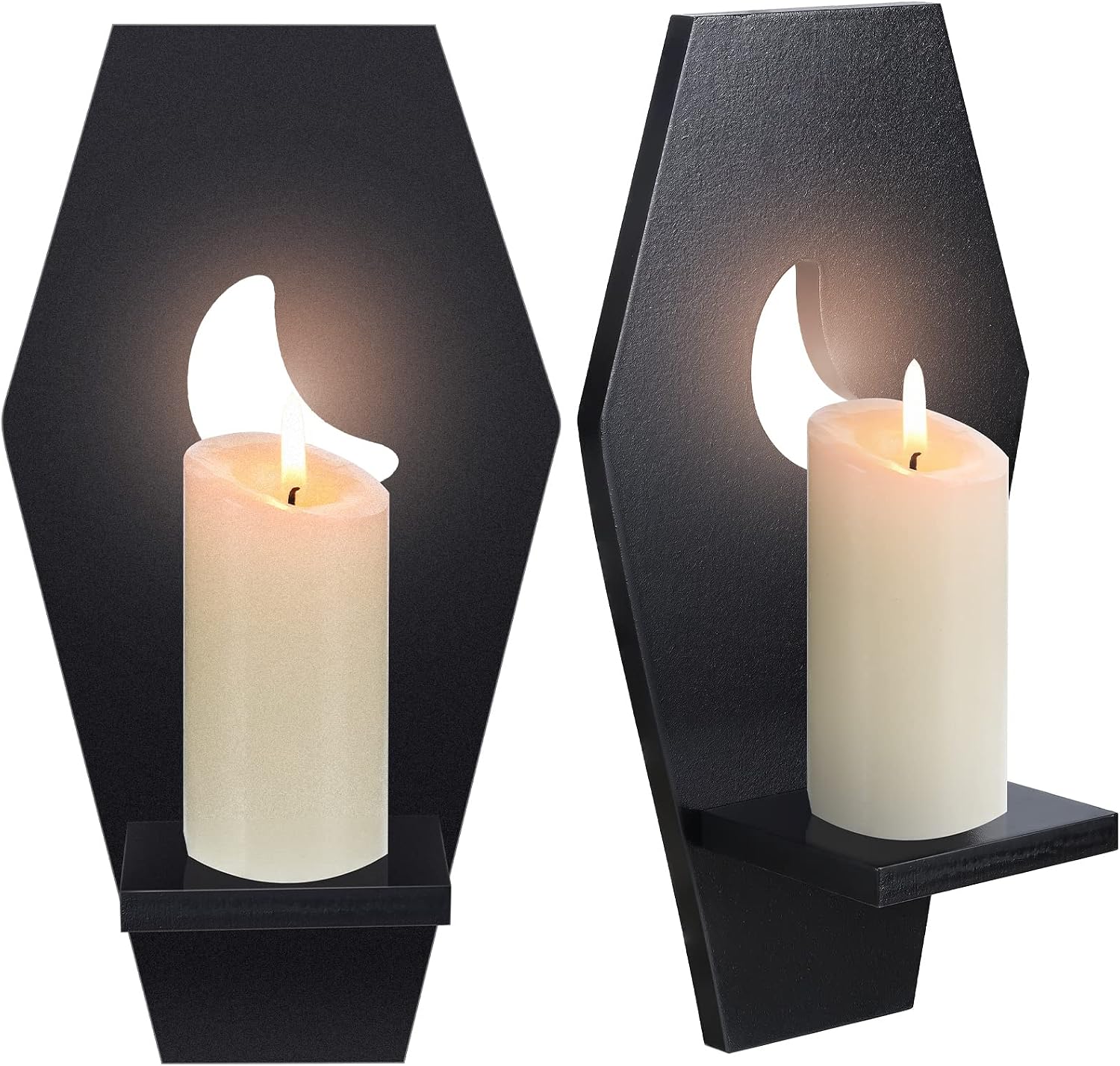Amazon.com: Vesici 2 Pack Gothic Candle Holders Sconces Wall Decor ...