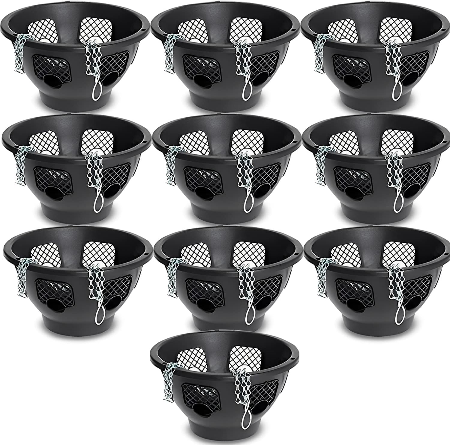 Easy Fill Set of 10 Hanging Basket - Original Easy Fill Hanging Plant ...