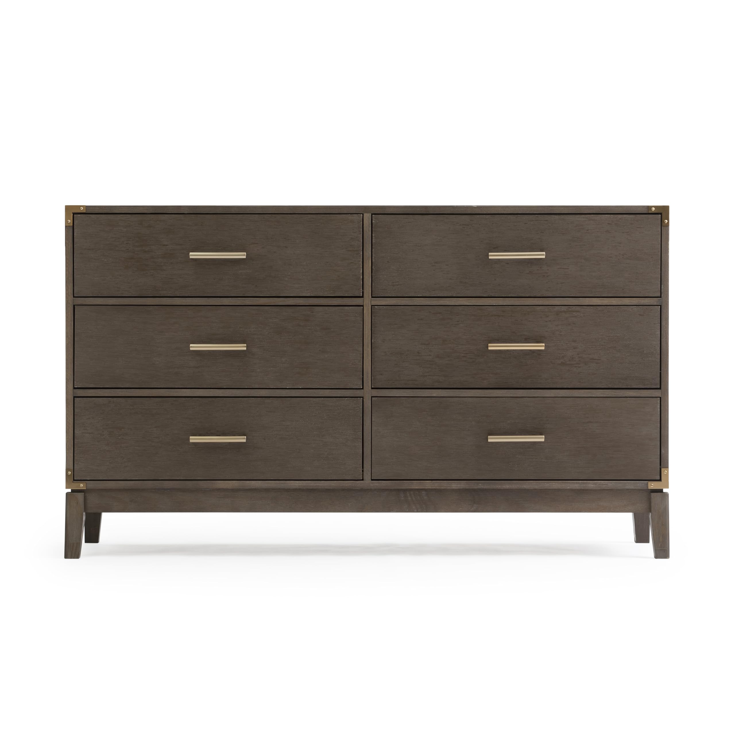 Plank+Beam Contempo 6-Drawer Wood Dresser, Wide Modern Storage Dresser ...