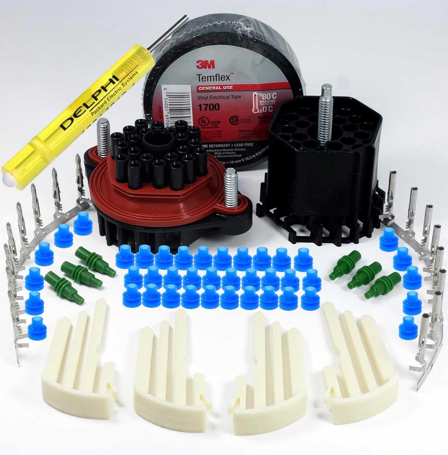 Amazon.com: 22-PIN (Conductor) 20 amps Bulkhead Kit Series, Sealer ...