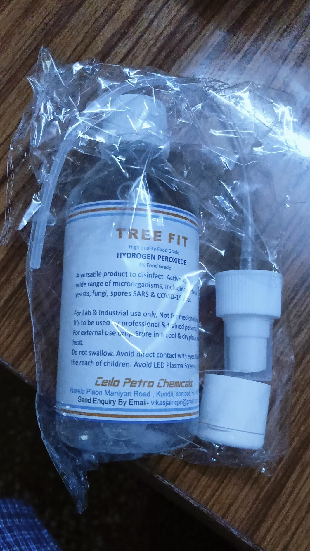 Tree Fit Hydrogen Peroxide 3% w/w FOOD GRADE Pack of1 (250 ML) : Amazon ...