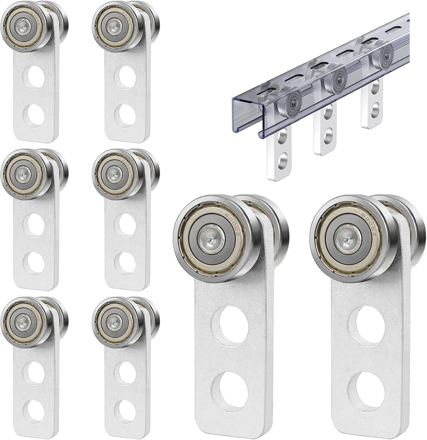 Amazon.com: Heavy Duty Trolley Assembly,2-Wheel Roller Set for 1-5/8 ...