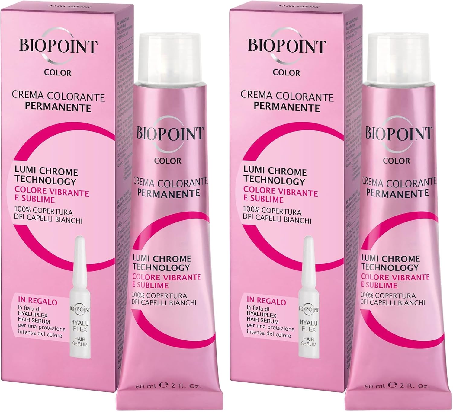 Biopoint Color - Crema Colorante Permanente con Fiala Hyaluplex Serum ...
