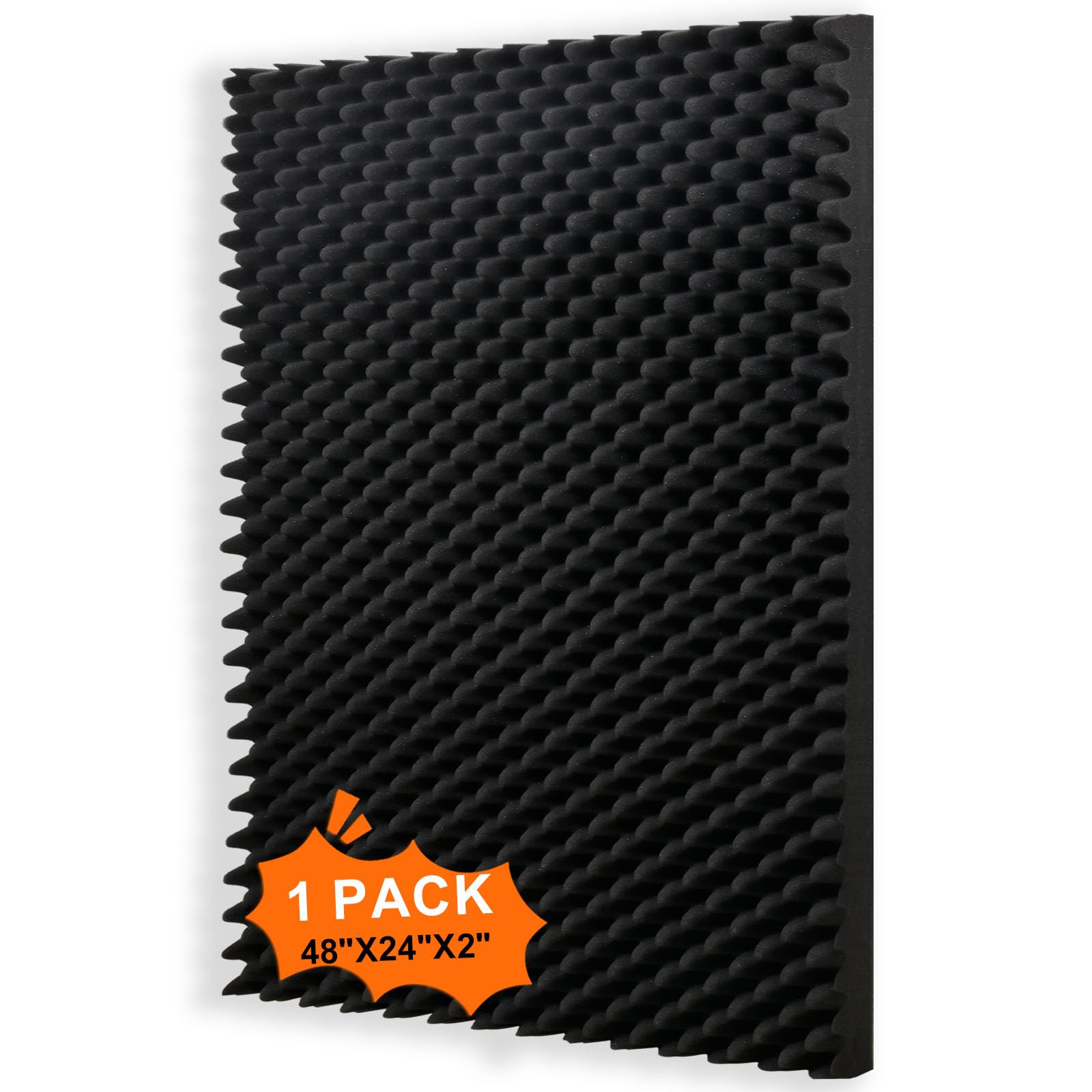 Amazon.com: 1 pack, 48x24x2 inches acoustic foam panels Egg Crate Foam ...