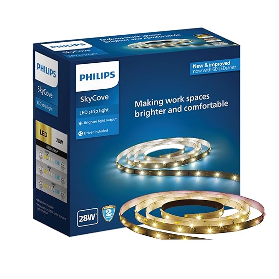 Buy Philips 28W LED Warm White Strip Light, Pack of 1, (59439) Online ...