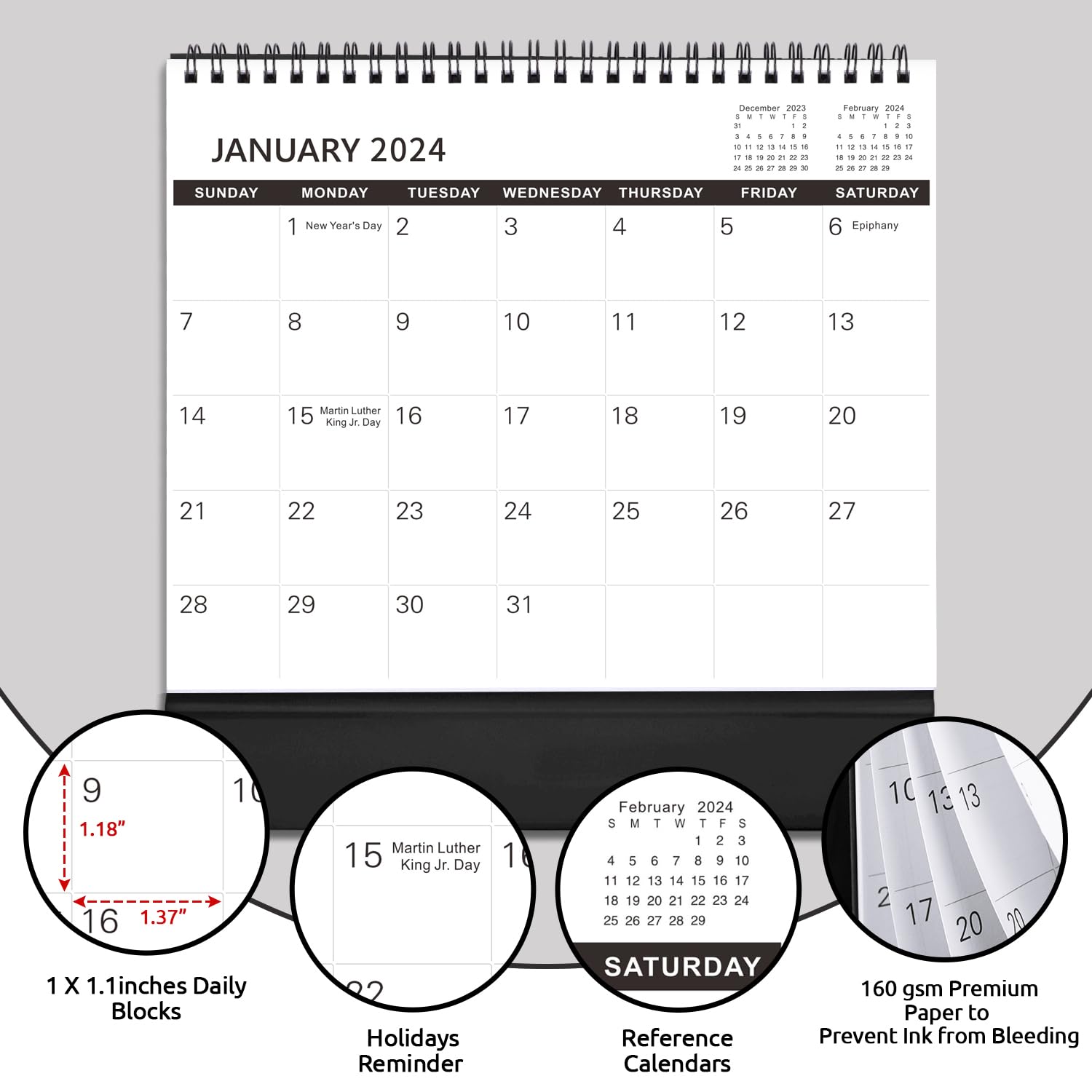Dry Erase Nmdmisc Desk Calendar 2025,Standing Desktop Calendar,2024 ...
