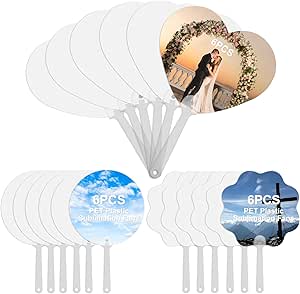 Amazon.com: Cevhzoe 18 Pieces Church Fans Handheld Set, Double-Sided ...