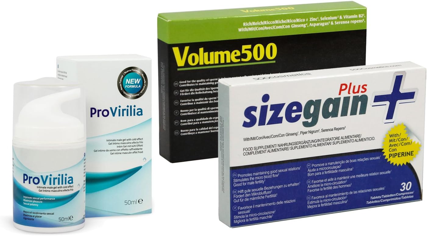 SizeGain Plus: pillen om de penis te verlengen + volume 500: pillen om ...