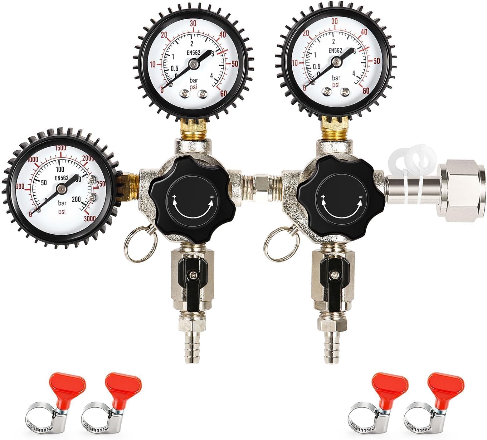 Amazon.com: YaeBrew Dual Gauge CO2 Regulator for Draft Beer Homebrew ...