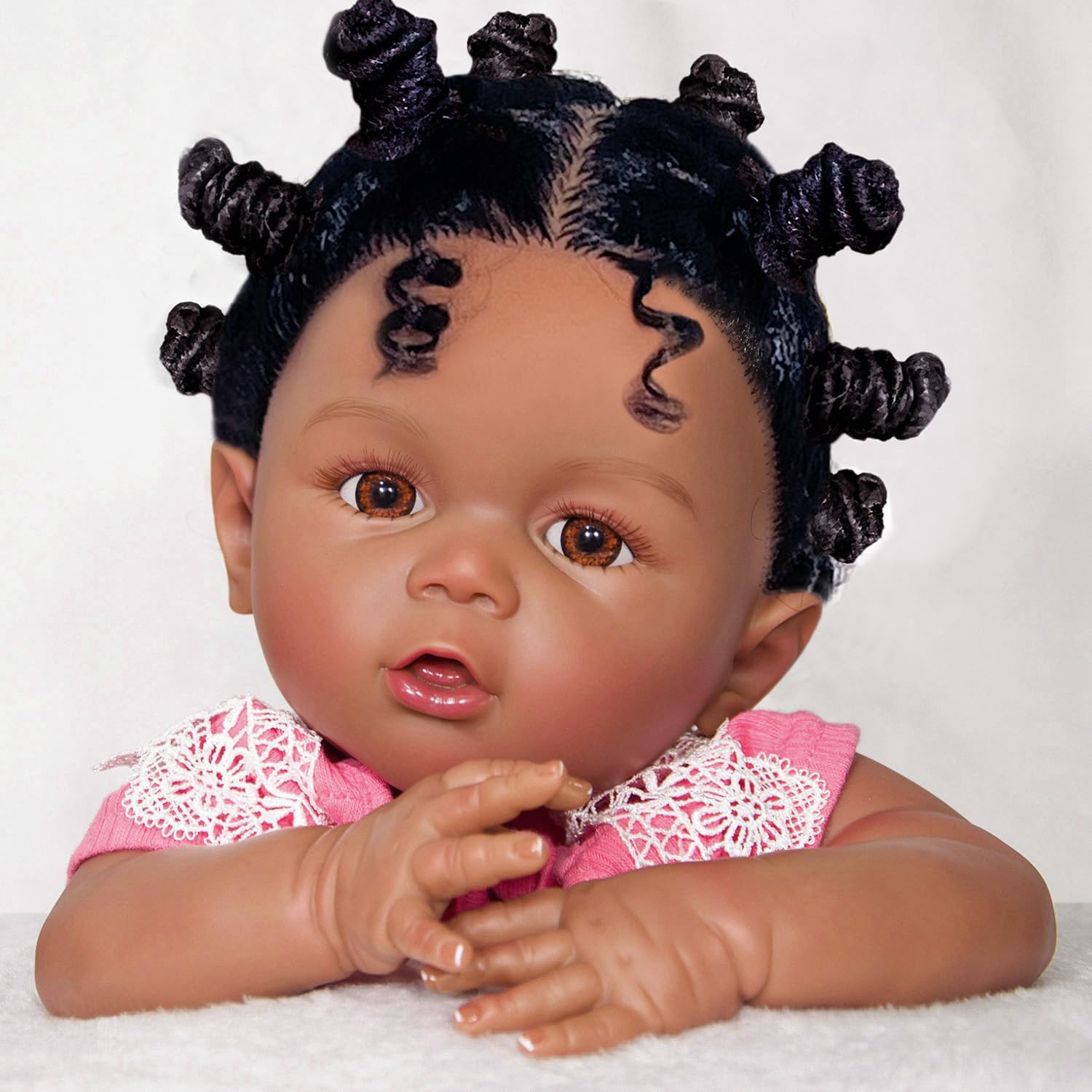 Amazon.com: yompray Reborn Baby Dolls Black Girl Lifelike Realistic 18 ...