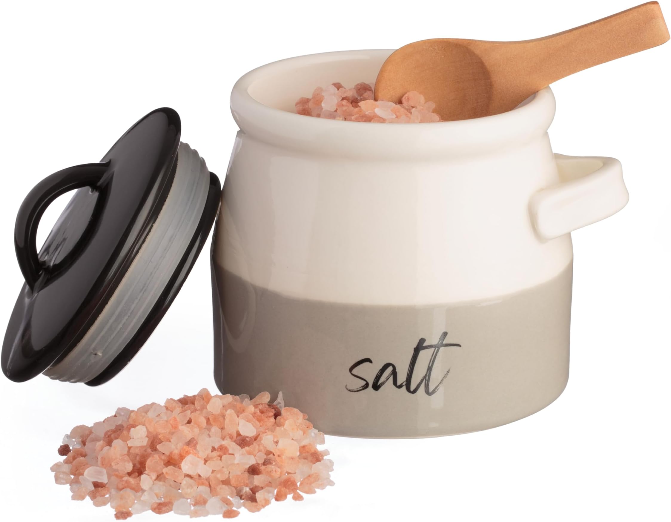 Amazon.com: BLAKE 'N' GREY Handcrafted Speckled Ceramic Salt Cellar ...