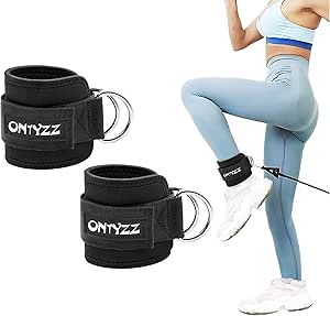 ONTYZZ ONT Ankle Cuff Gym Strap Adjustable Ankle Weights Women Men ...