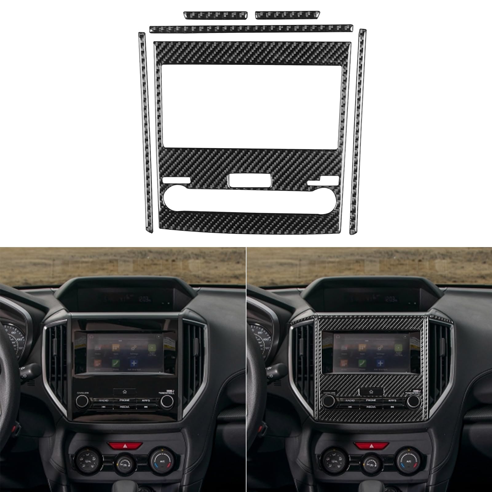 Amazon.com: NVCNX Real Carbon Fiber Compatible with Subaru Impreza 2017 ...