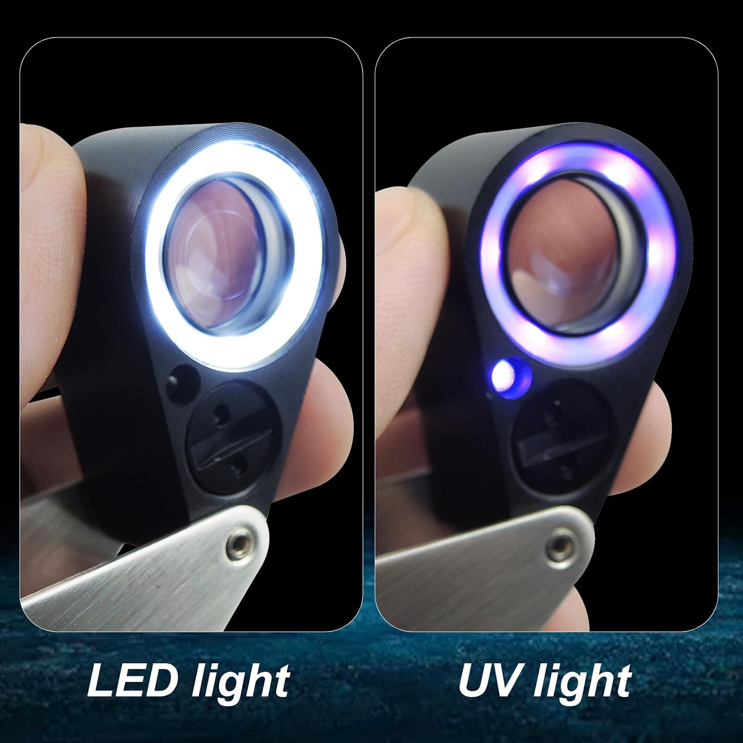Jewelry Loupe 20X with 6 LED & UV Light, Pocket Nepal | Ubuy