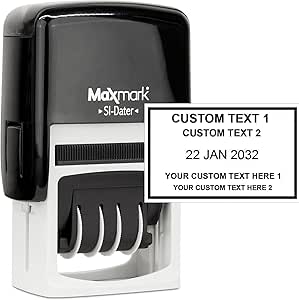 Amazon.com : MaxMark Custom Office Military Date Format (DD/MM/YYYY ...