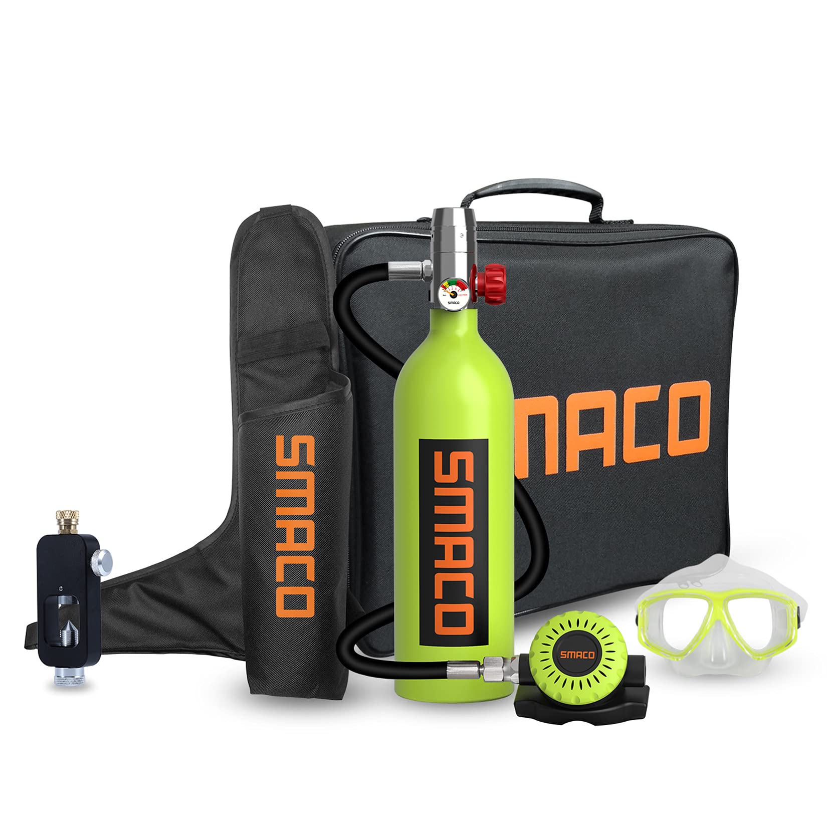 Buy SMACO Mini Scuba Tank Diving Gear for Beginner Diver Support 15-20 ...