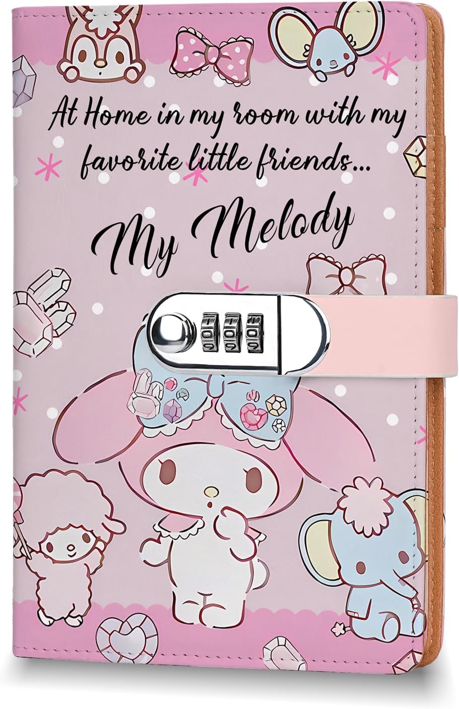 Amazon.com : FYWZXED Cartoon Animation Leather Combination Lock ...