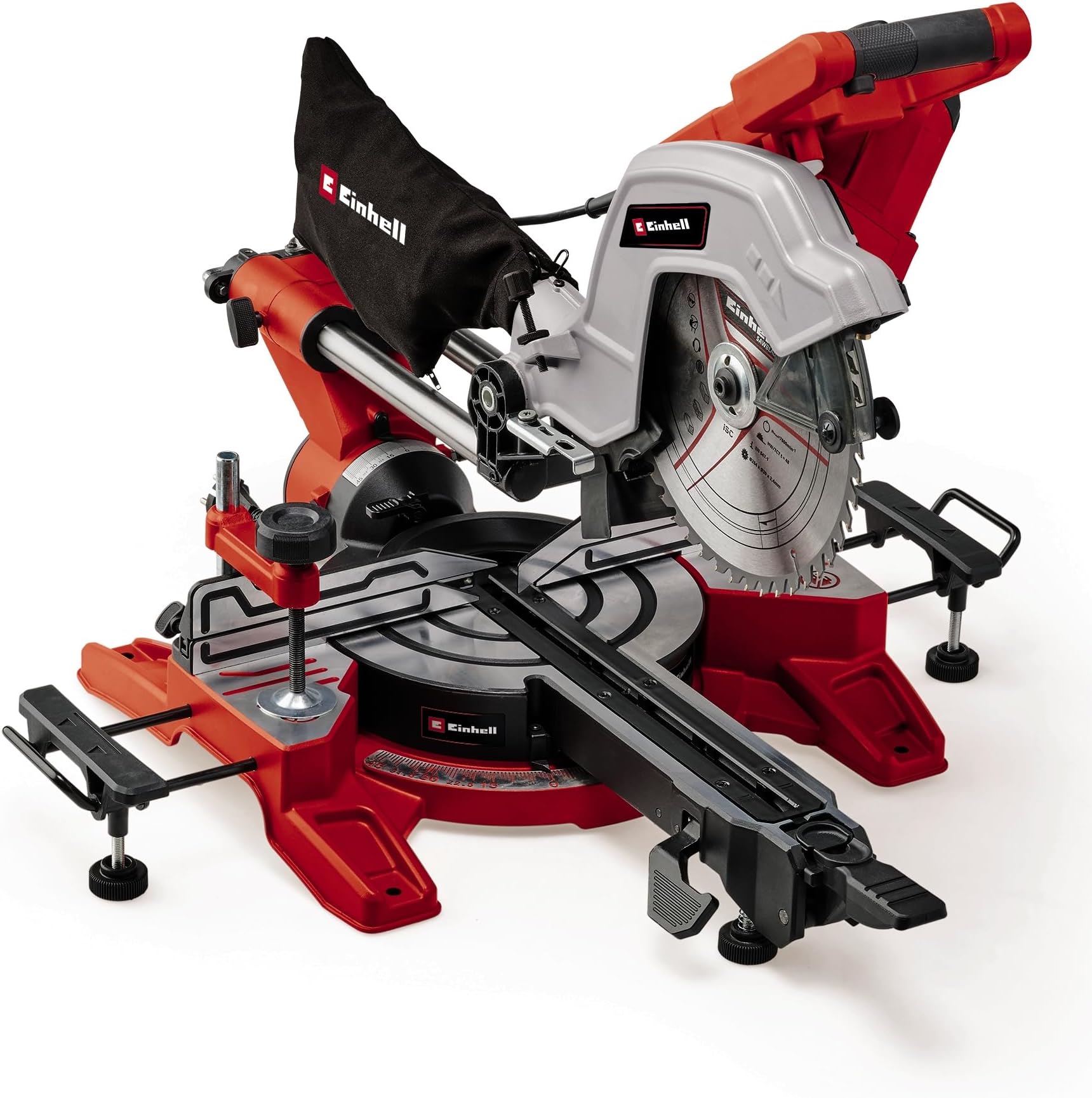 Einhell 254mm Dual Bevel Sliding Mitre Saw - 2100W Double Bevel Pull ...