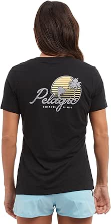 PELAGIC Women's Sunset Sails T-Shirt Ws at Amazon Women’s Clothing store