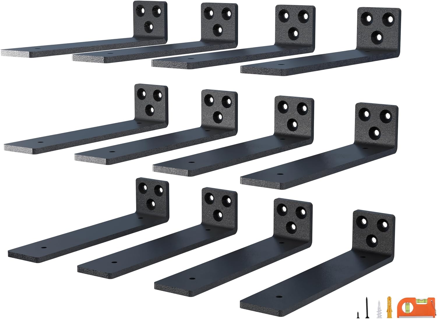 Amazon.com: NEODROP 10 Inch Floating Shelf Brackets, Heavy Duty Hidden ...