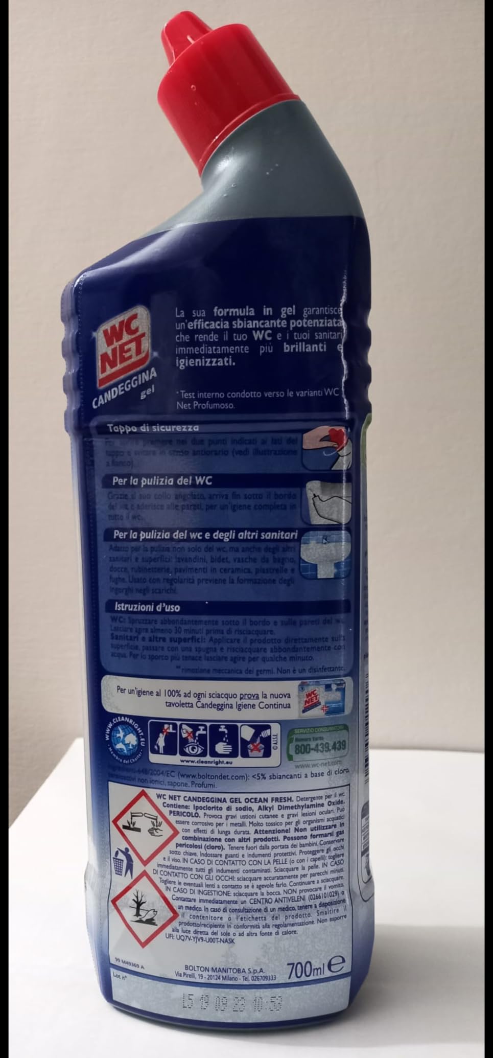 Wc Net - Natural Power Gel, Anticalcare e Igienizzante per Sanitari e ...