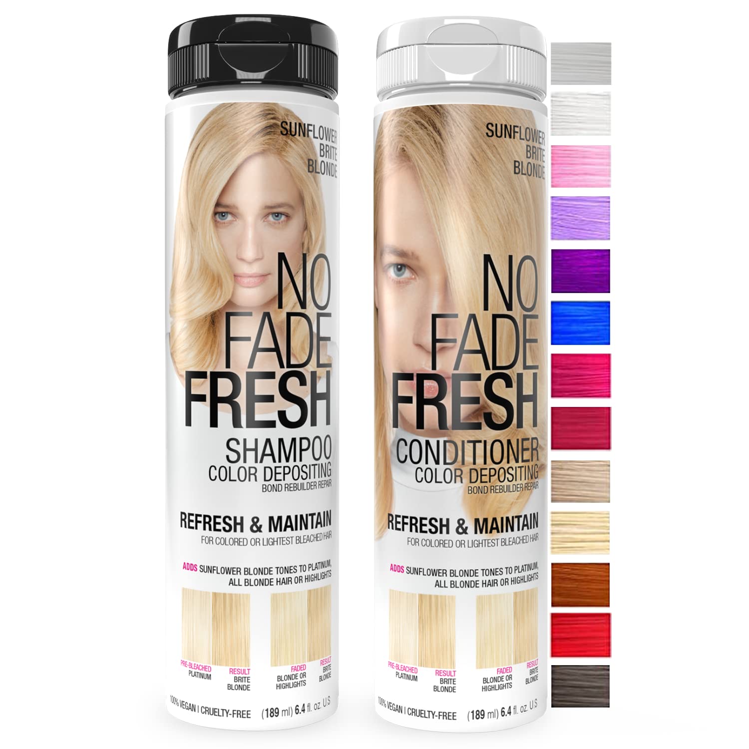 Amazon.com : No Fade Fresh Sunflower Bright Blonde Depositing Shampoo ...