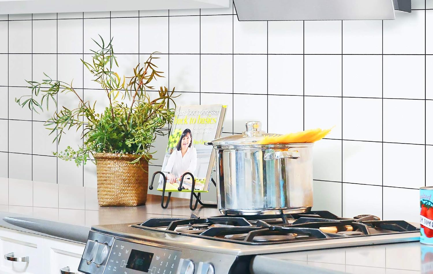 Amazon.com: Heat Resistant Waterproof Kitchen Sheet Blacksplash DIY ...