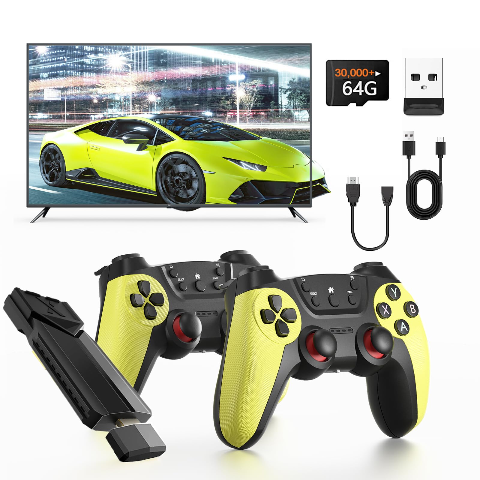 Buy 30000+ Wireless Retro Gaming Console, Retro Game Stick, Revisit ...