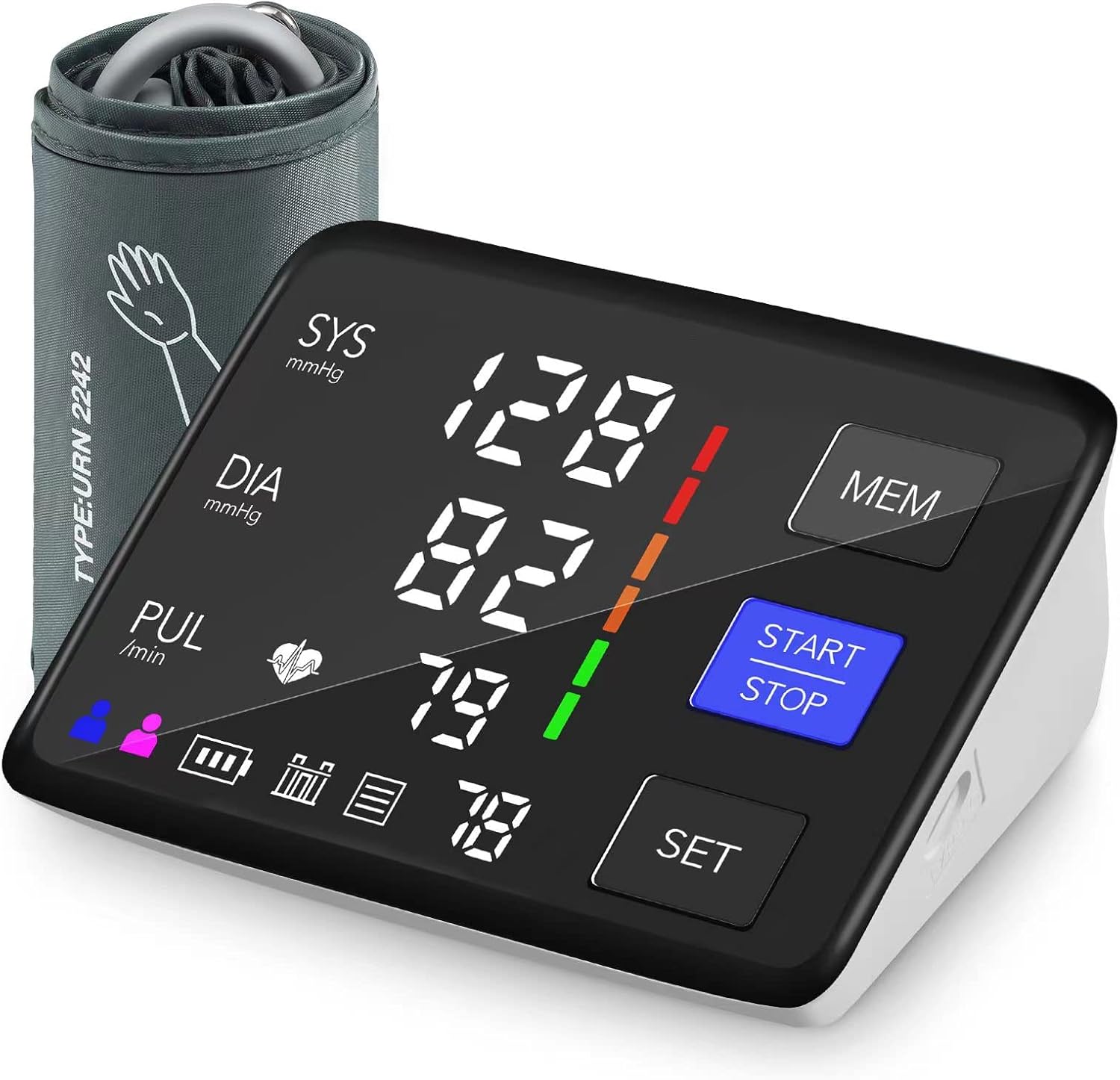 Yobuuno Blood Pressure Monitor Upper Arm BP Machine for Home Use BP ...