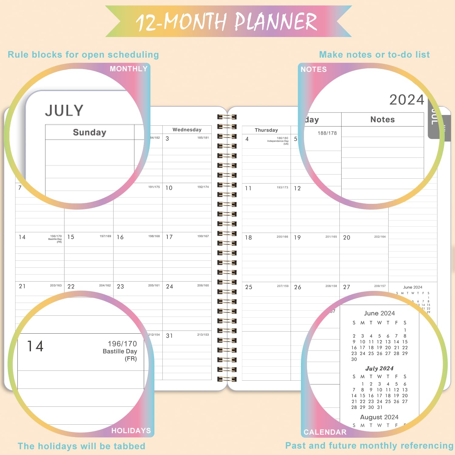 Snapklik.com : Planner 2024-2025 - JUL 2024 - JUN 2025, 12 Month ...