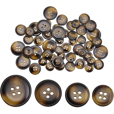 Amazon.com: 10 Pieces Large 1 Inch Natural Real Horn Buttons for Men's ...