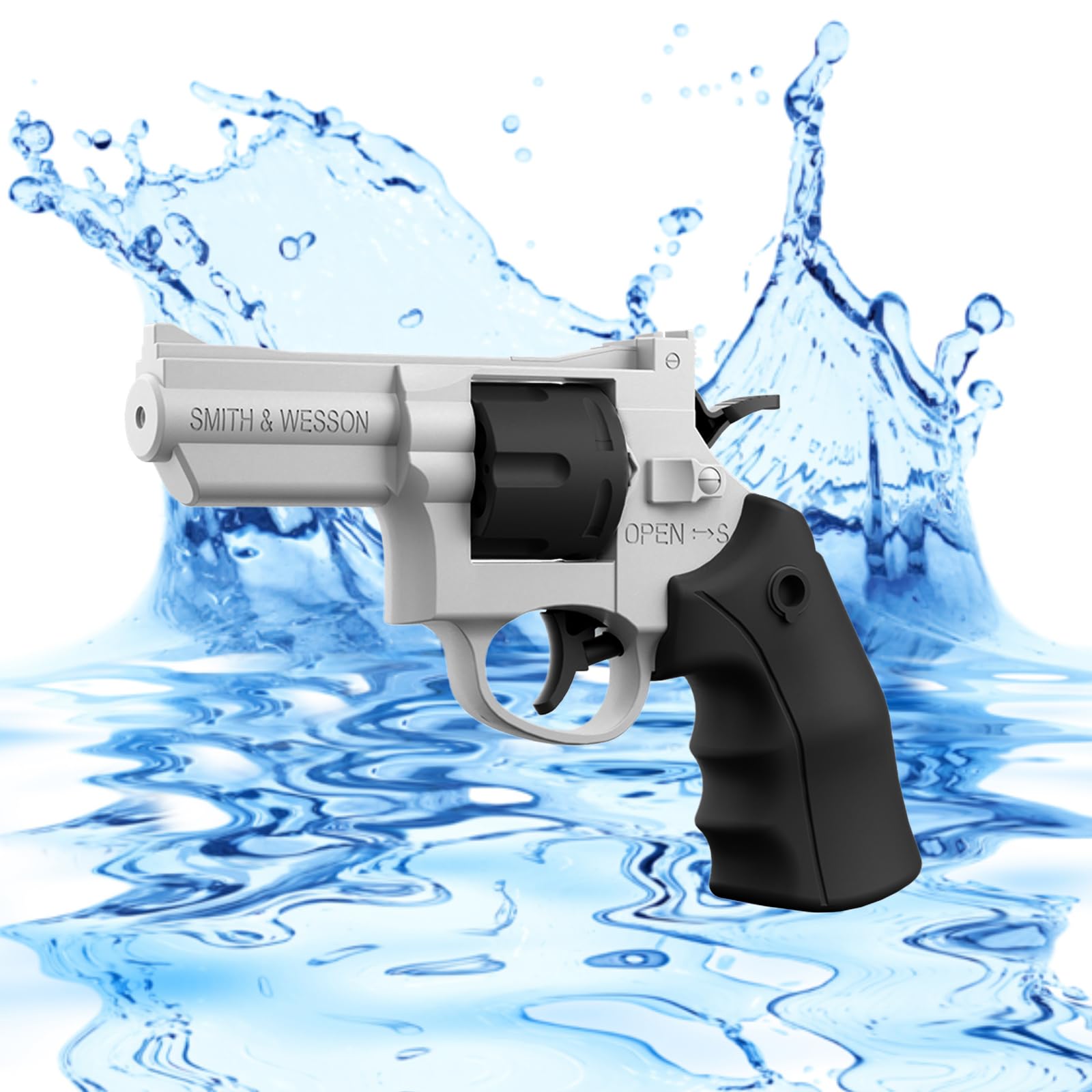 Amazon.com: Revolver Shape Water Gun with 22 Ft Super Long Range, Water ...