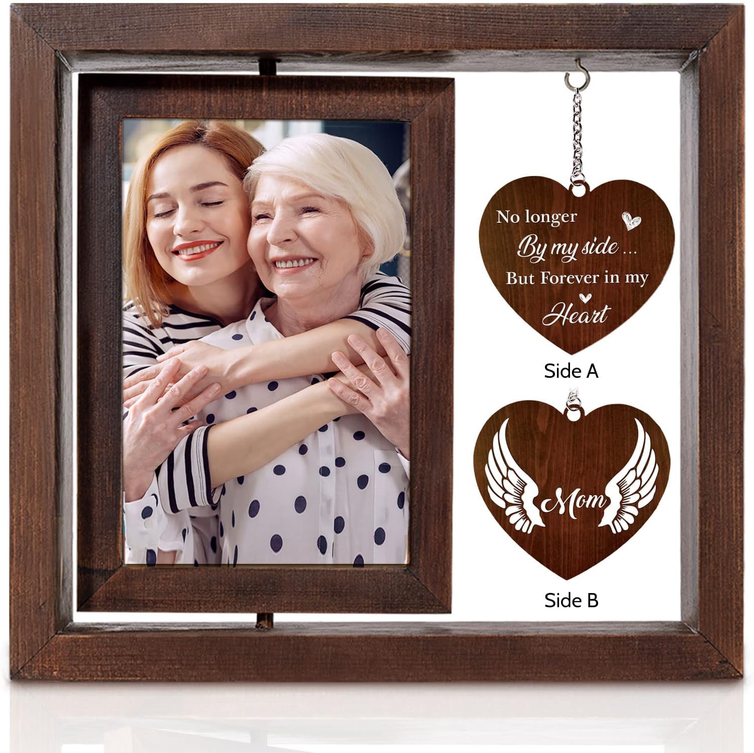 Mum Memorial Gifts, 4x6 Rotating Picture Frame Memorial Gifts for Mum ...