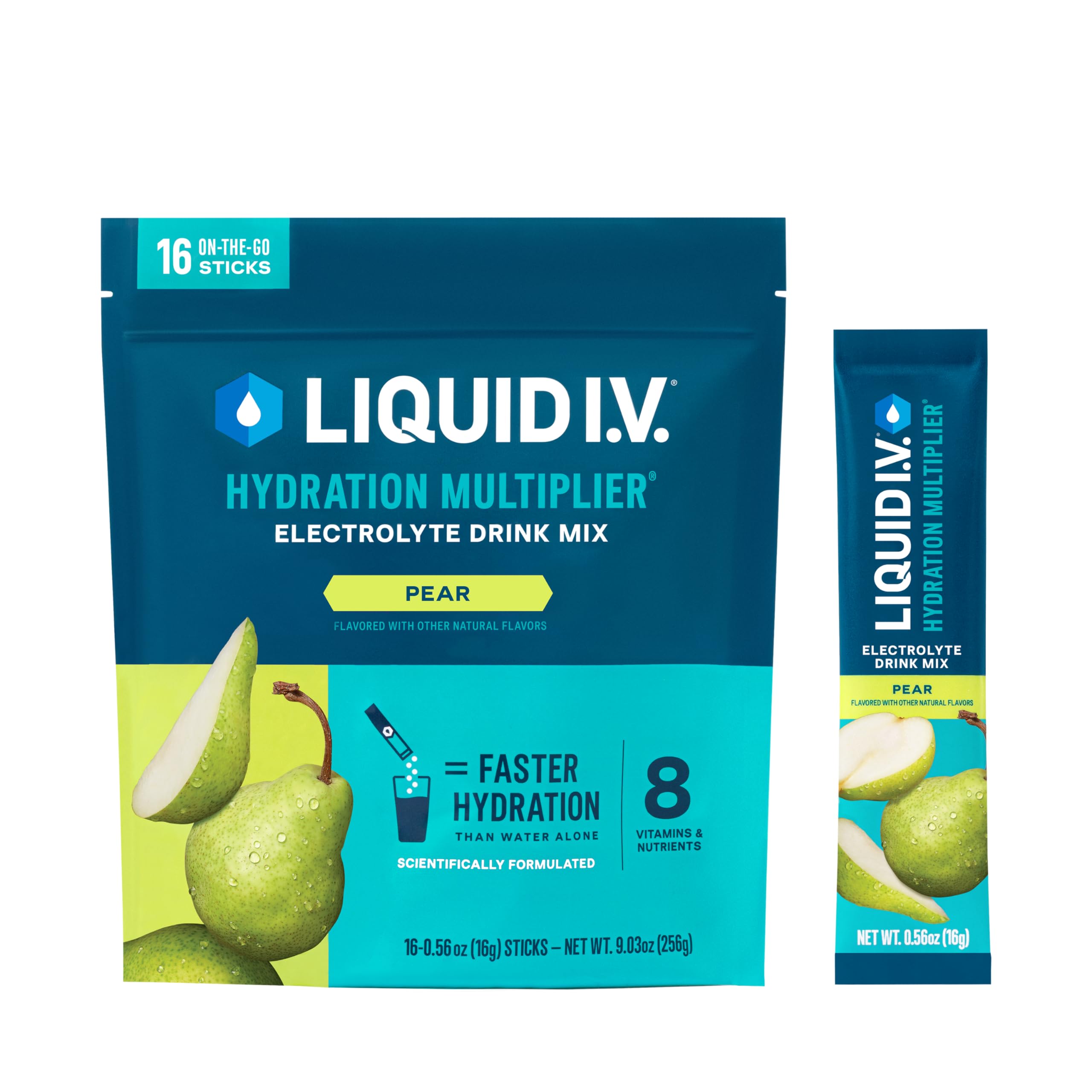 Amazon.com: Liquid I.V.® Hydration Multiplier - Pear | Electrolyte ...