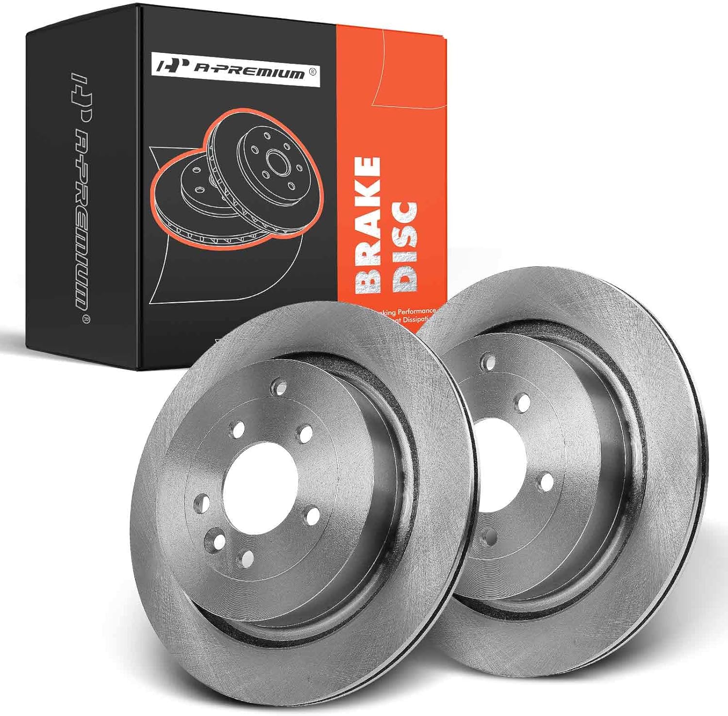 Amazon.com: A-Premium 13.78 inch (350mm) Rear Vented Disc Brake Rotors ...