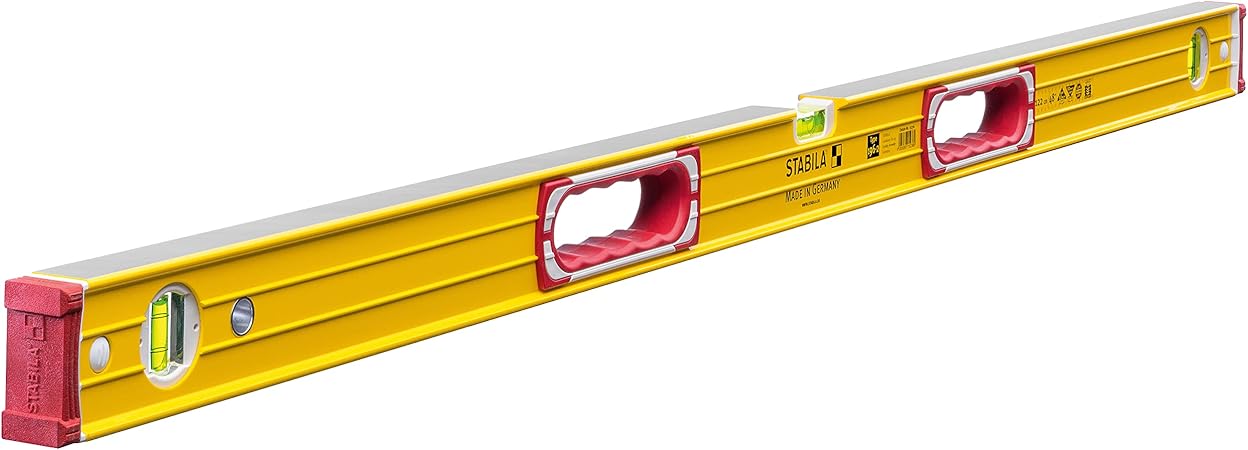 STABILA Spirit level type 196-2, 122 cm, extra stiff aluminium profile ...