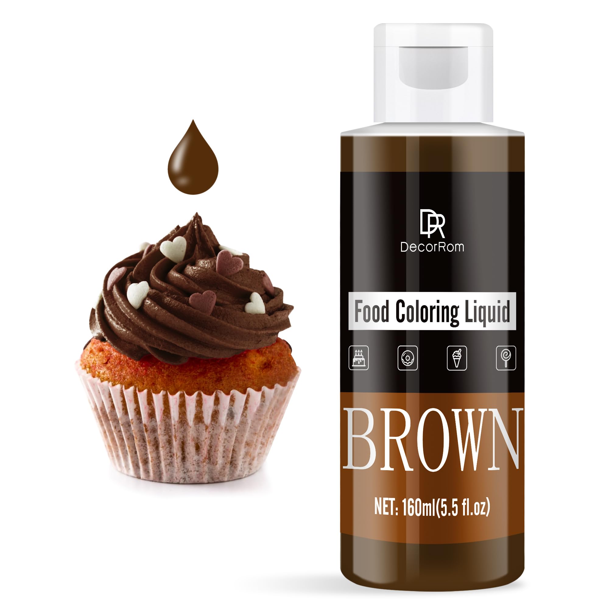 Amazon.com : Food Coloring - Vibrant Liquid Icing Food Coloring Set for ...