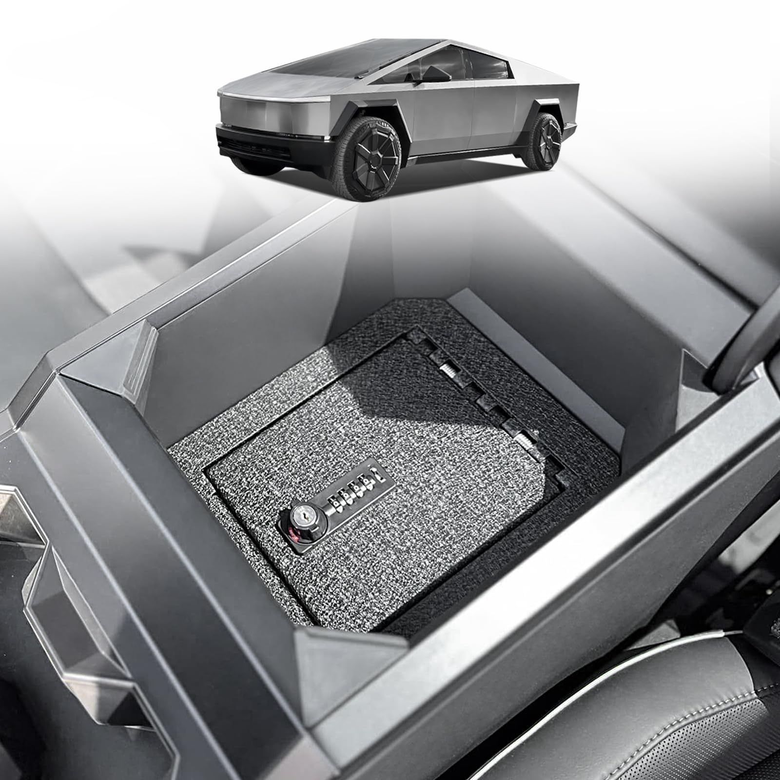 Amazon.com: BestEvMod Center Console Safe LockBox Compatible with Tesla ...