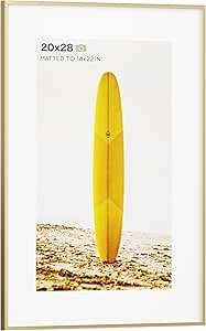 Amazon.com - Homeforia 20x28 Frame Gold, Premium Metal 20 x 28 Picture ...