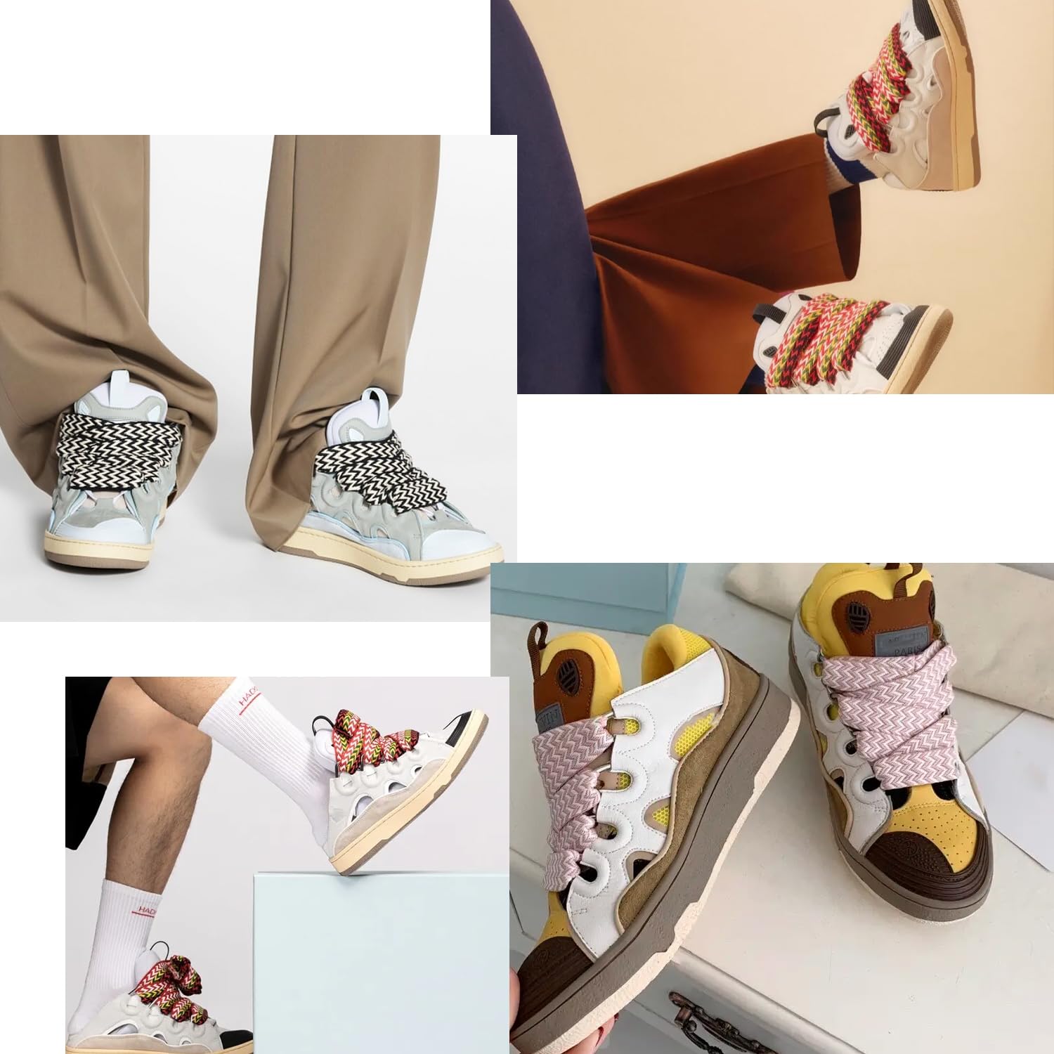 Snapklik.com : UamGlsob 3cm Thick Fat Shoe Laces For Sneakers, Original ...