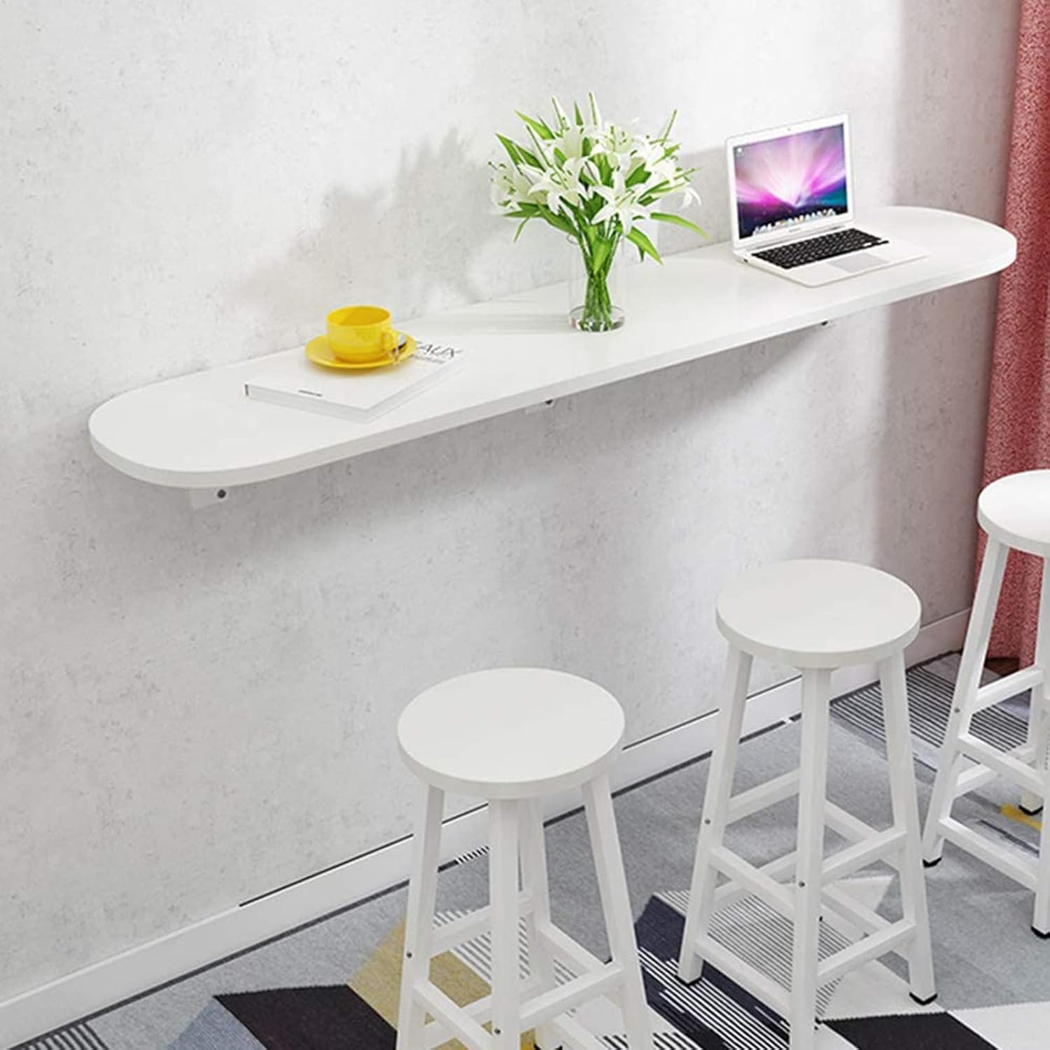Amazon.com - QQXX Wall-Mounted Folding Table,Heavy Duty Space Saving ...