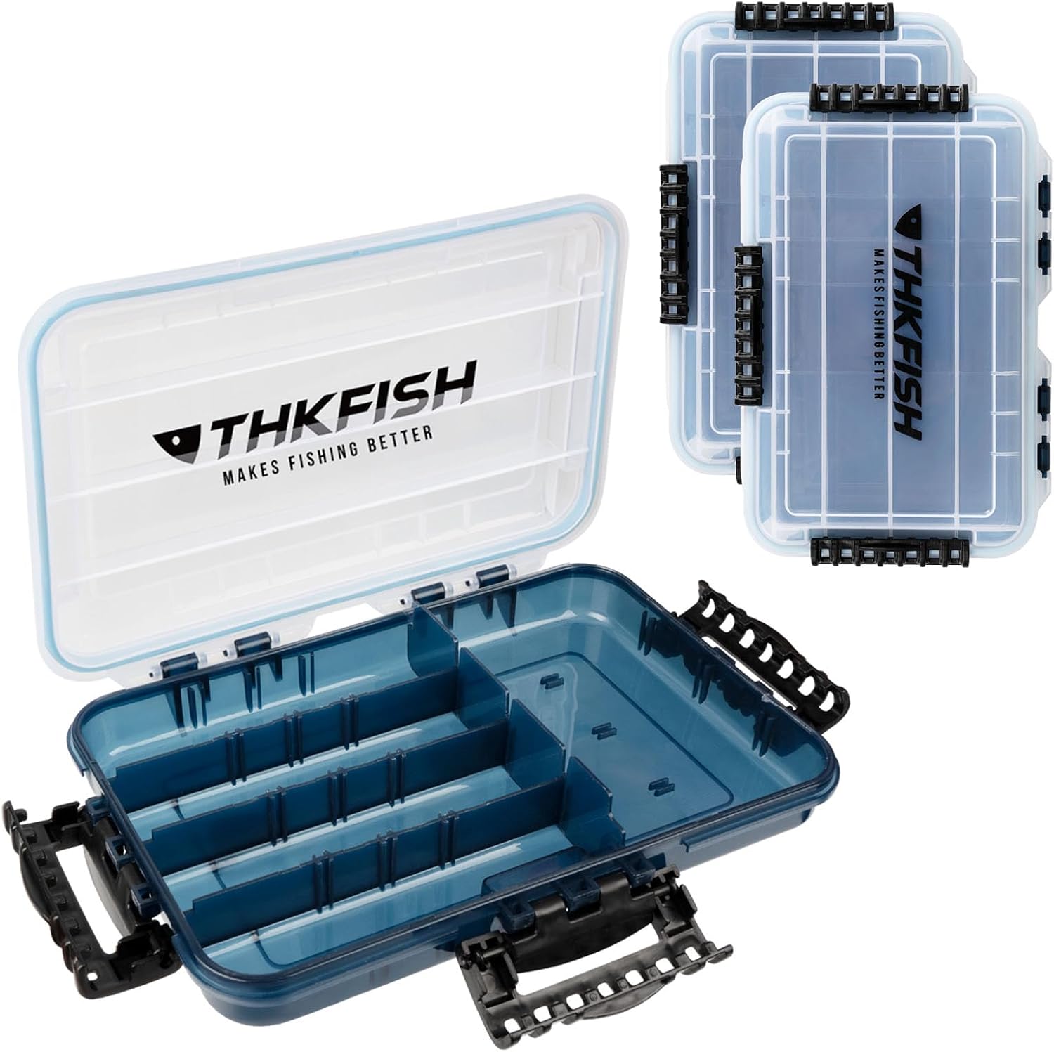 THKFISH Fishing Tackle Box 3600 Tackle Tray Waterproof Floating Fishing ...