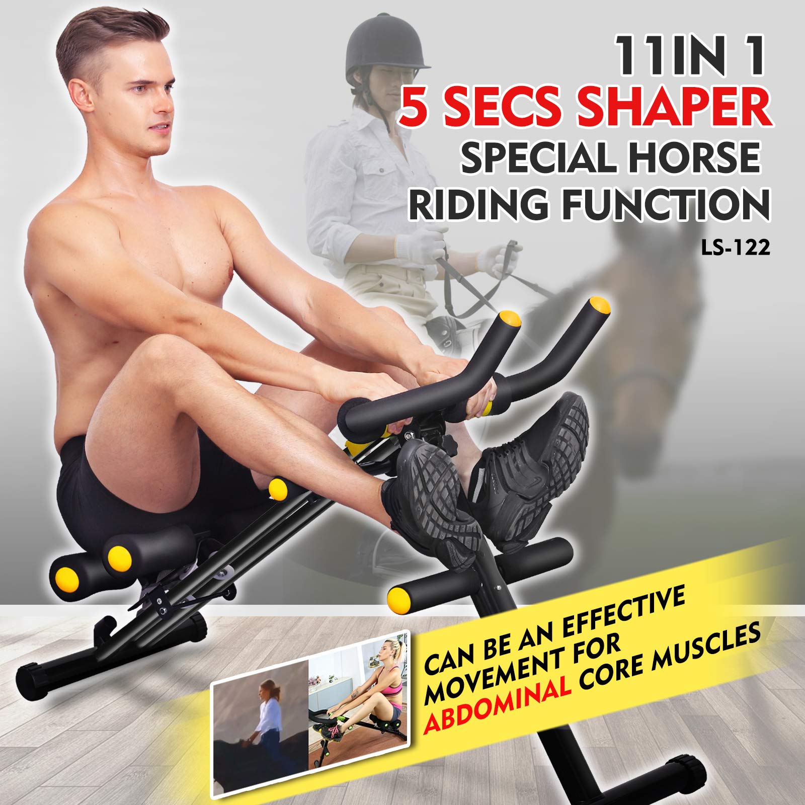 MBB Multifunction Home Gym Equipment,Ab Machine,Height Adjustable Ab ...