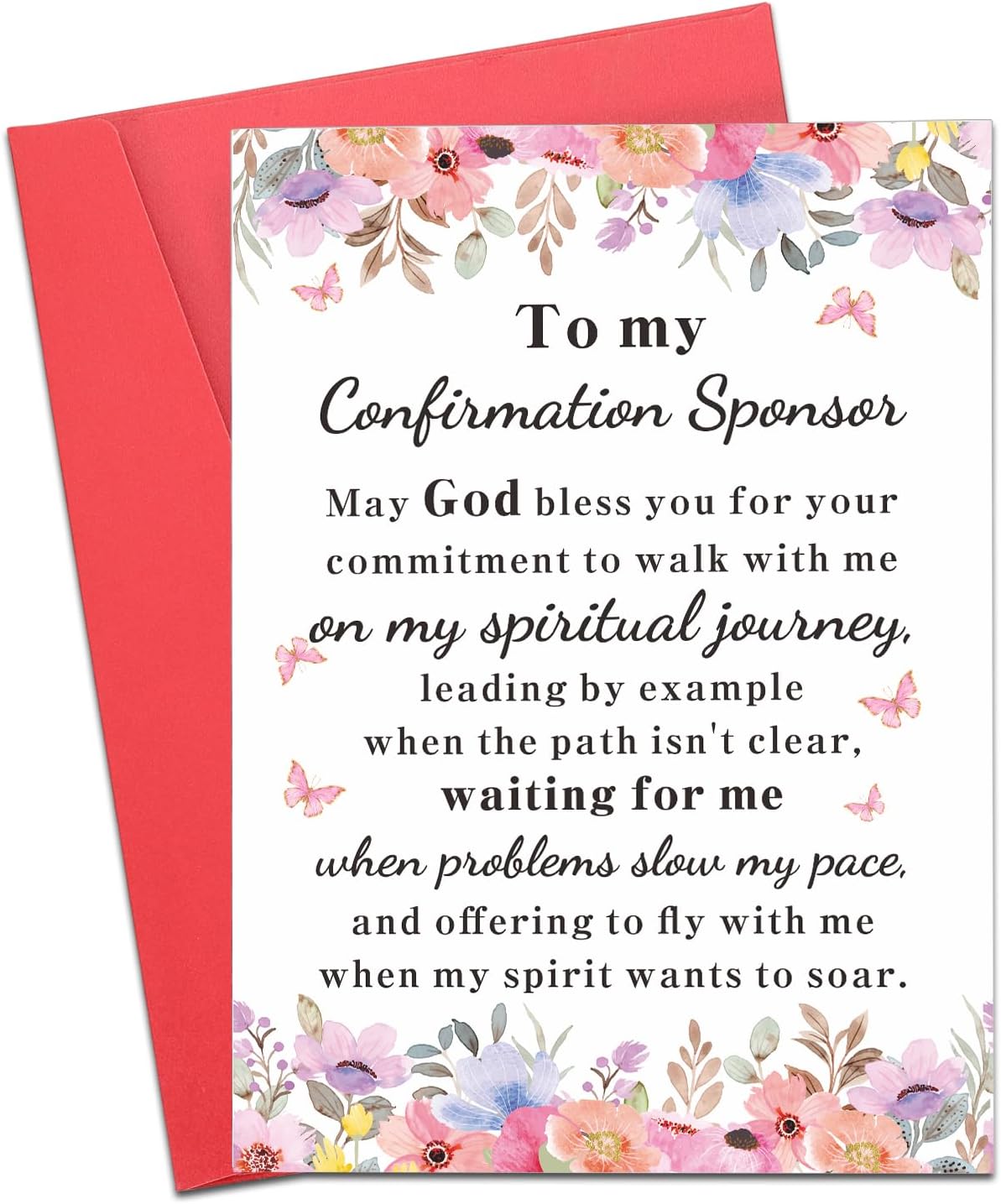 Amazon.com : Confirmation Sponsor Gifts for Women Men, Christian ...