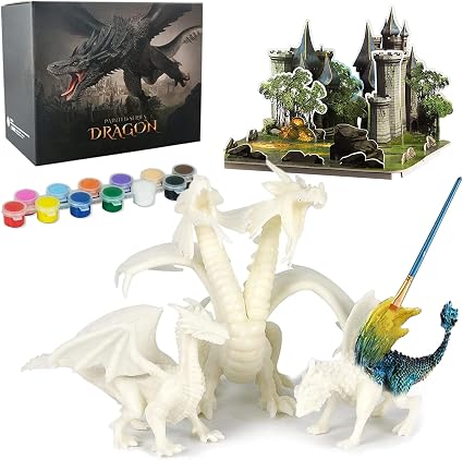 Amazon.com: BESTYMXY Dragon Painting Kit, DIY Art Set, Paint Your Own ...