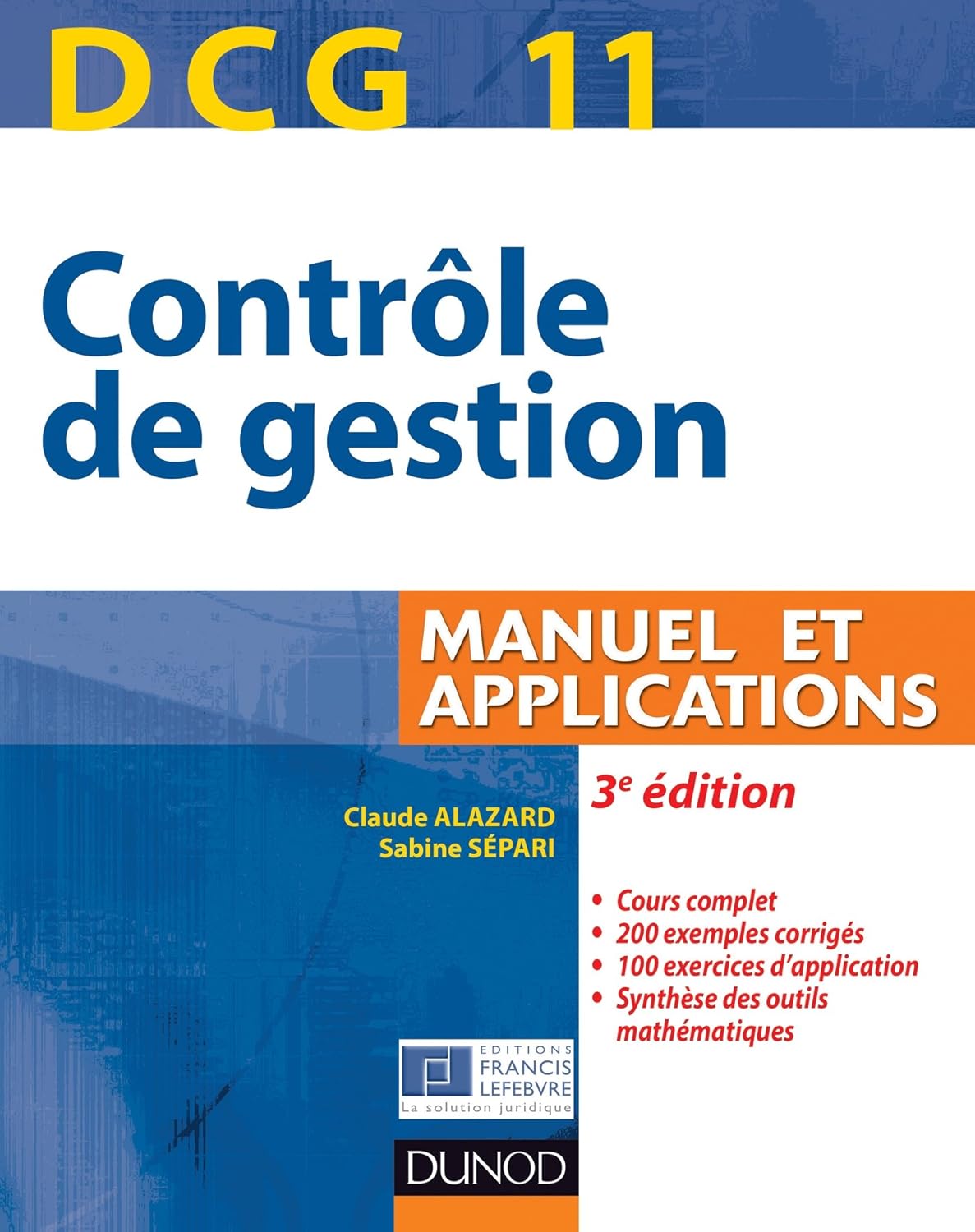 Amazon.com: DCG 11 - Contrôle de gestion - 3e édition - Manuel et ...
