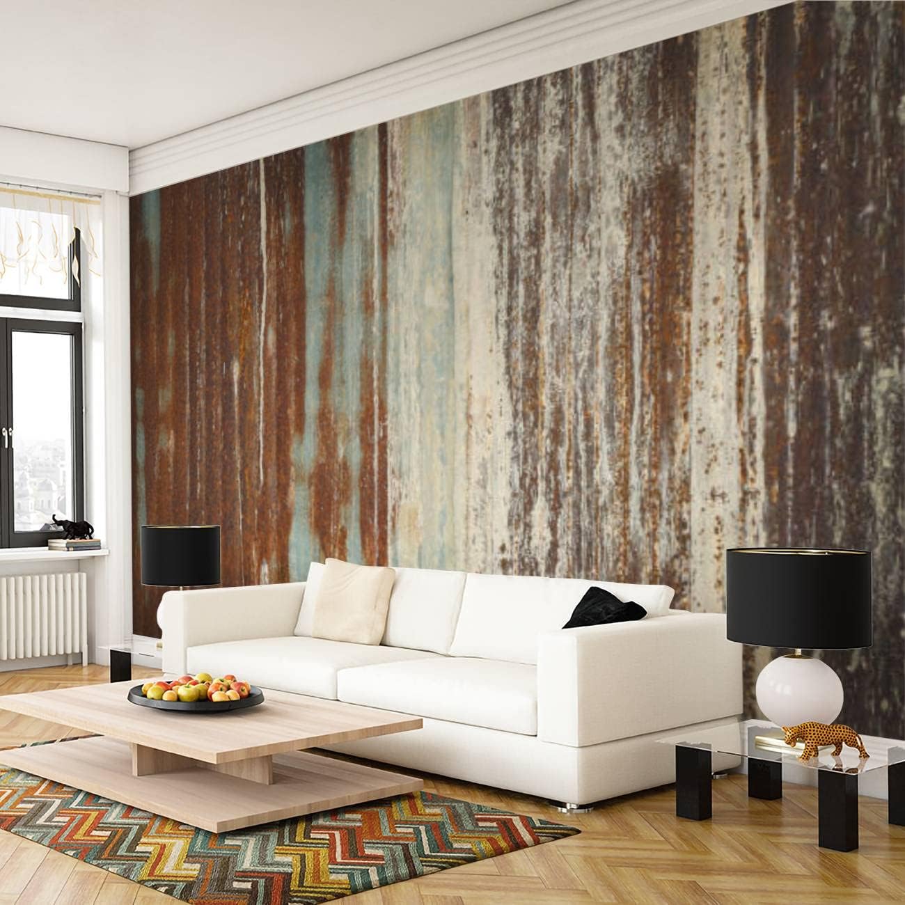 NIVFOEASC Old zinc Wall Texture Rusty Galvanized Metal Panel sheeting ...
