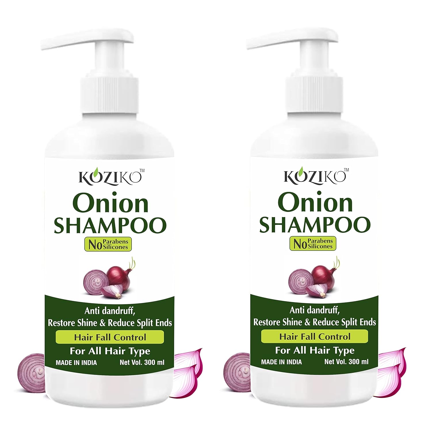 Buy KOZIKO Combo of Onion Shampoo for Hair fall control and hair growth ...