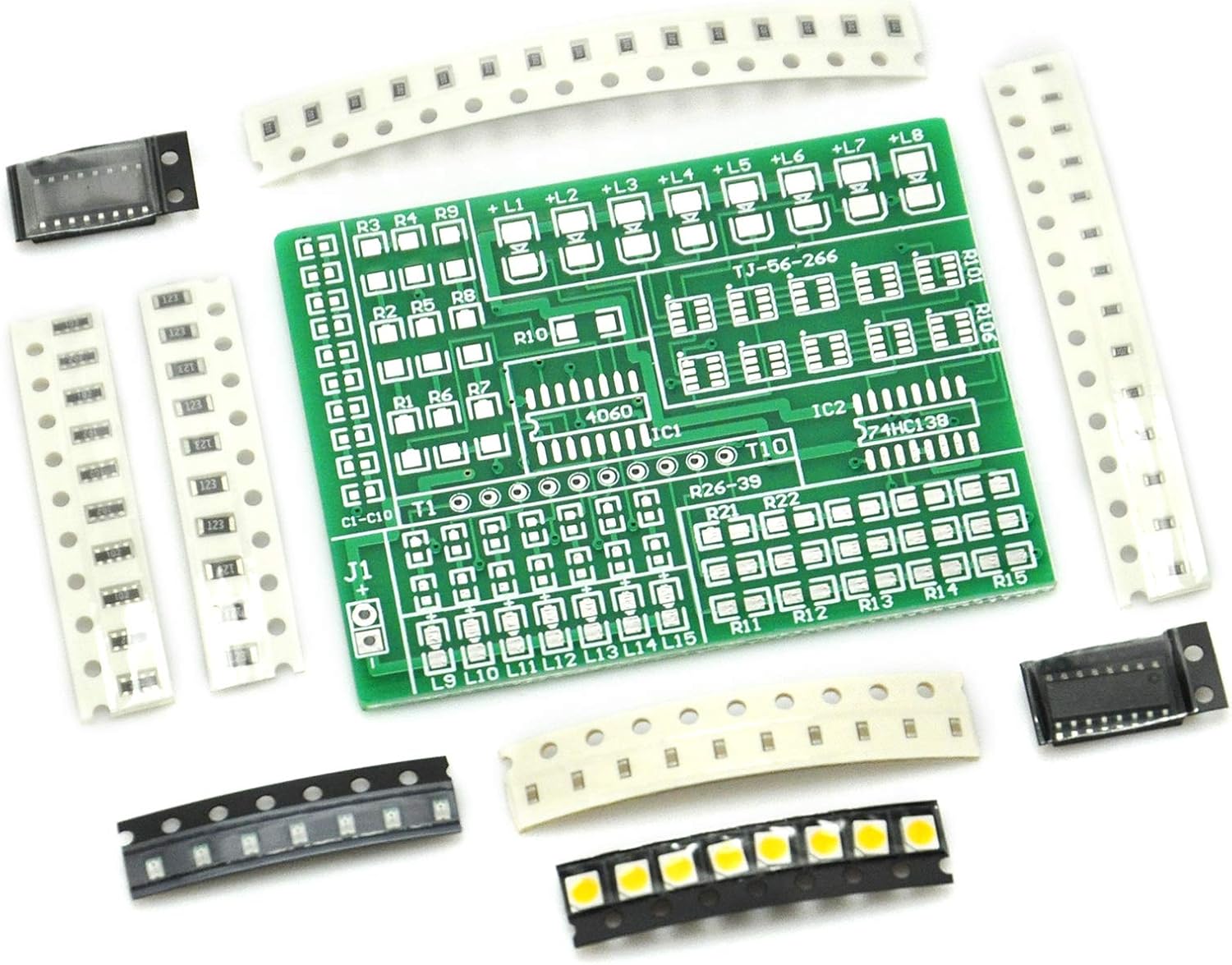 Gikfun SMD SMT Components Solder Kit Practice PCB Board Electric Led ...